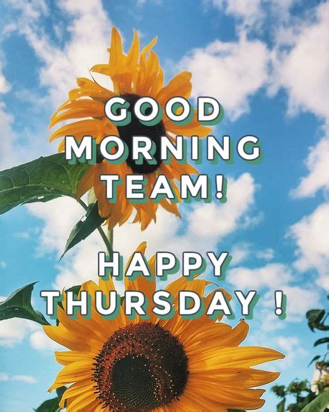 Good Morning Team