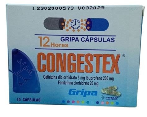 Congestex 10 Cápsulas Novamed Droguería Fundafarma