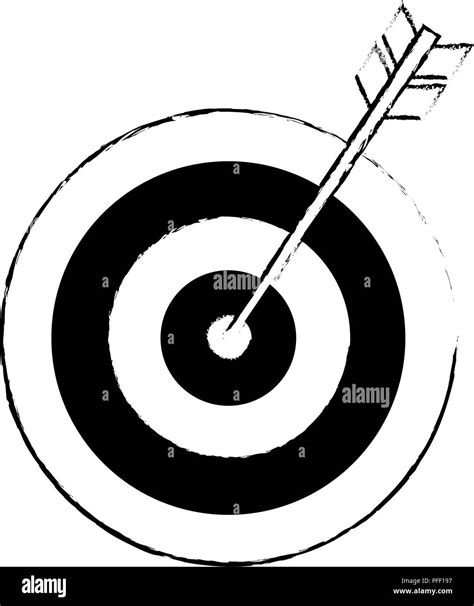 Target With Arrow Icon Stock Vector Image Art Alamy