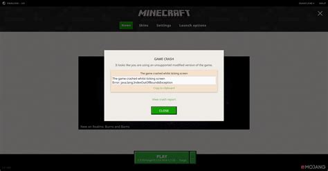 it looks like you are using an unsupported modified version of the game