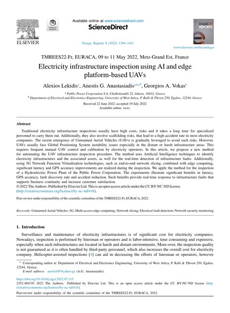 Pdf Electricity Infrastructure Inspection Using Ai And Edge Platform