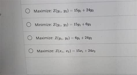 Solved Question 1 1 Point Convert The Following Minimization