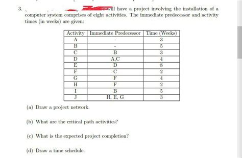 solved 3 computer system comprises of eight activities the