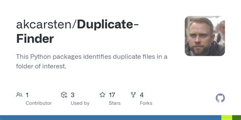 Github Akcarstenduplicate Finder This Python Packages Identifies