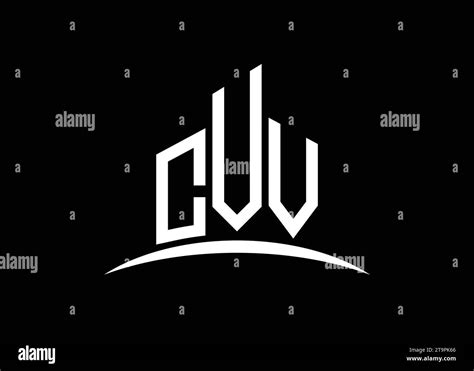 Letter Cvv Building Vector Monogram Logo Design Template Building
