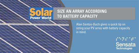 Tips On Sizing An Array According To Battery Capacity Magnum Dimensions