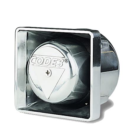 Code 3 Fm100c Pb100 Series Heavy Duty Siren Speaker Chrome Flush Mount Dana Safety Supply