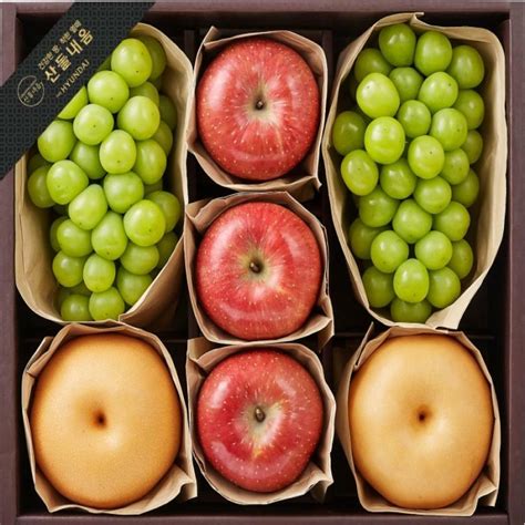 산들내음 사과 배 샤인머스켓 건강을 쉽게 그리팅
