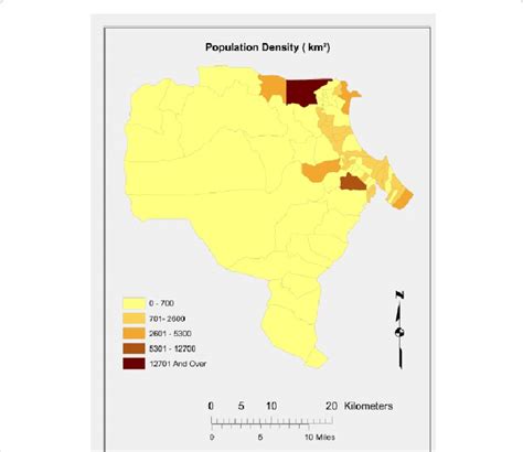 Population Density Square Kilometers Download Scientific Diagram
