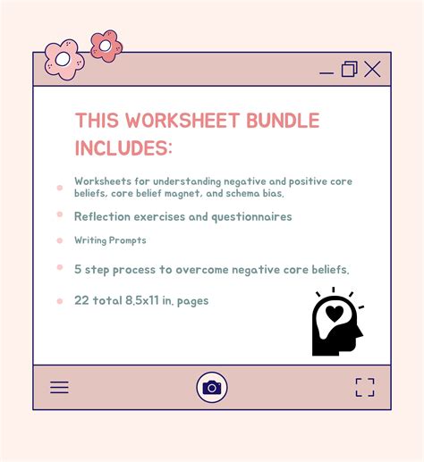 Core Beliefs Worksheet Pdf Maladaptive Beliefs Cognitive Distortions