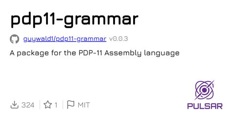 Pdp11 Grammar