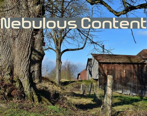 Nebulous Content Font