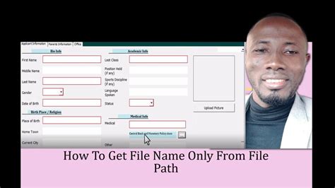 Excel Vba How To Get File Name Only From File Path Youtube