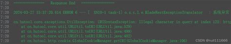 Urisyntaxexception Illegal Character In Query At Index Xx