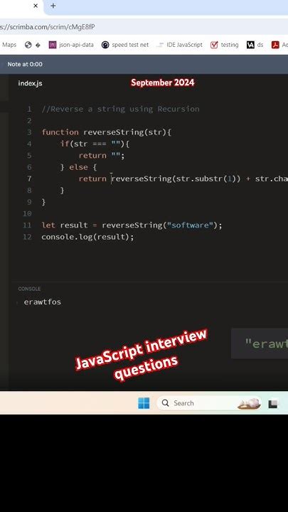 Javascript Interview Questions Javascript Coding Webdevelopment Softwareengineer