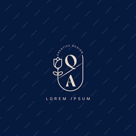 premium vector letter qa aq creative logo design with unique and