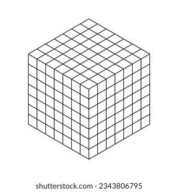 Practice Exercise Draw Isometric Cube On 库存矢量图免版税 Shutterstock