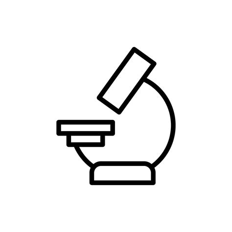 Microscope Tool Vector Icon Illustration 23038878 Vector Art At Vecteezy