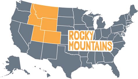 Rocky Mountains Your Us Map Guide
