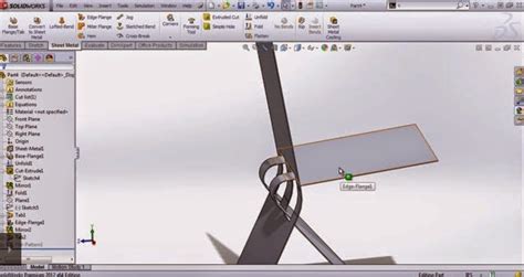 How To Work With Self Intersecting Profiles With Solidworks Sheet Metal