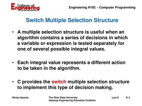 Ppt Switch Case Structures Powerpoint Presentation Free Download Id 1271909