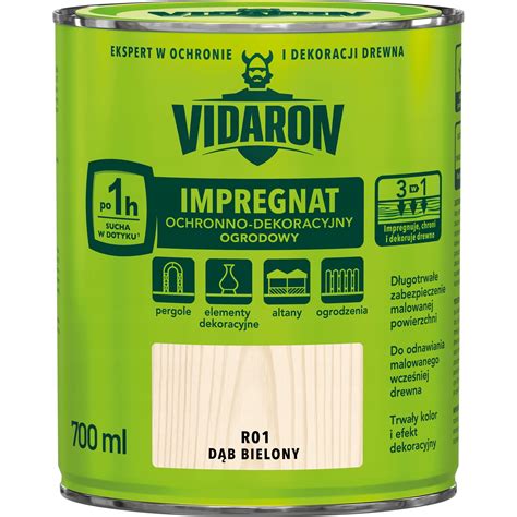 IMPREGNAT OCHRONNO-DEKORACYJNY VIDARON R01 0,7L (5903973206552) • Cena ...