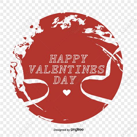 벡터 빨간 소인 해피 밸런타인데이 도안요약상표 Png 일러스트 무료 다운로드 Lovepik