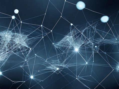 Premium Ai Image A Captivating Scene Of Interconnected Dots And Lines