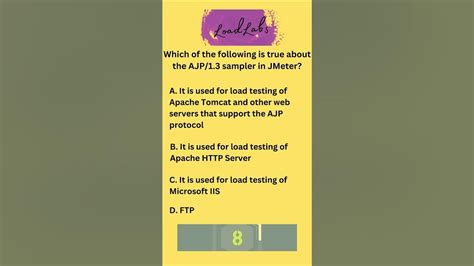 Which Of The Following Is True About The Ajp1 3 Sampler In Jmeter Loadlabs Youtube