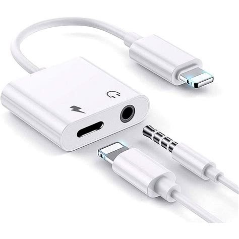 [apple Mfi Certified] Headphones Adapter For Iphone 2 In 1 Lightning To 3 5 Mm Headphone Jack