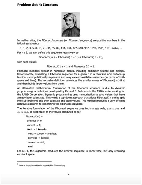 Problem Set Iterators In Mathematics The Chegg