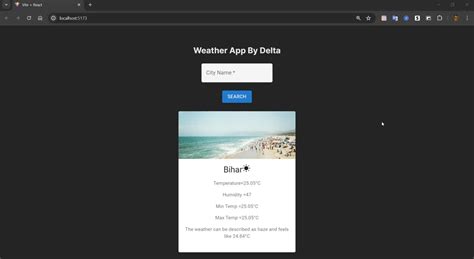 react weatherapp webdevelopment apiintegration api devlife