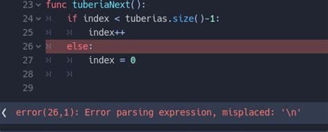 Error With Wrong Mark Place And Wrong Infomation Error Parsing Expression Misplaced N