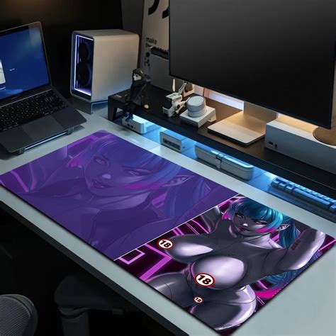 Игровой коврик для мыши с огромной грудью большой коврик для мыши с Hd принтом для девушек и