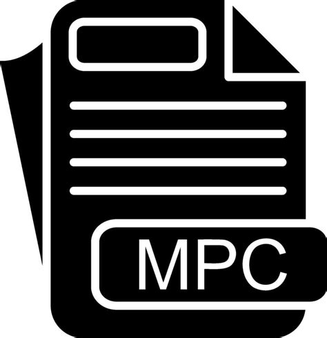 MPC File Format Glyph Icon 53904541 Vector Art At Vecteezy