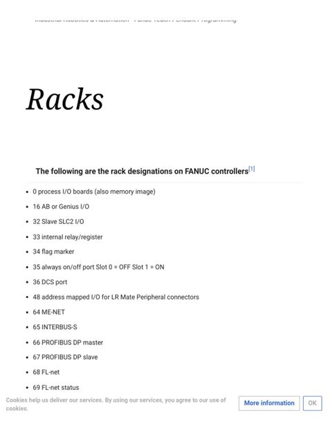Racks Industrial Robotics And Automation Fanuc Teach Pendant