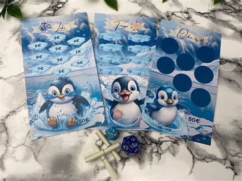 Penguin Scratch Challenge Raffledice And Savings Challenge Incl