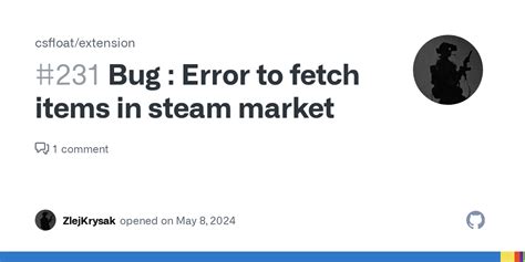 bug error to fetch items in steam market · issue 231 · csfloat