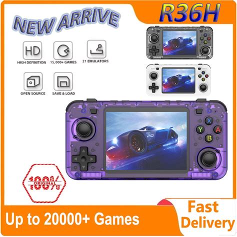 Jual New R36h Retro Handheld Console Open Source Linux System Classic Game Consoles 3 5 In Ips