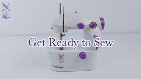 kpcb tech 2 0 mini sewing machine with backstitch start to sew