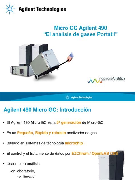 Análisis De Gases Portátil Introducción Al Agilent 490 Micro Gc Pdf Carbón Gases