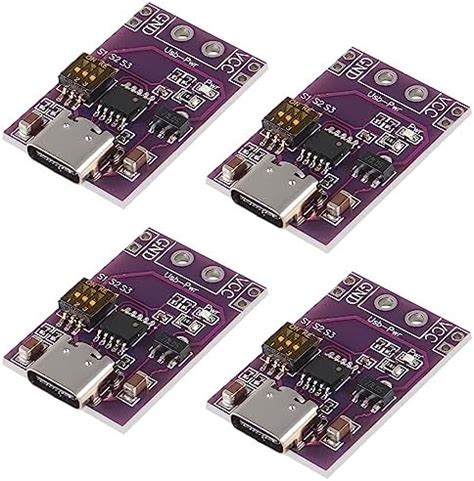 Amazon com XIITIA 4 件 Type C QC AFC PD2 0 PD3 0 轉 DC 快速充電誘餌觸發輪詢偵測器 USB PD 筆記型電腦電源供應器更換板模組支援 5V