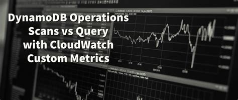 Dynamodb Operations Scan Vs Query With Cloudwatch Custom Metrics