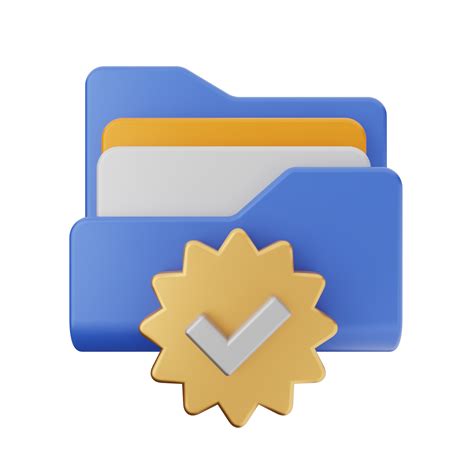D File Folder Icon Illustration PNG