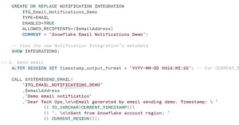 snowflake in a nutshell — email notifications r snowflake