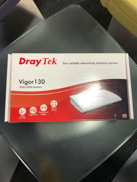 Draytek Vigor 130 Adsl2 Vdsl2 Fttc Bt Infinity Ethernet Modem Pppoe Bridge £60 00 Picclick Uk