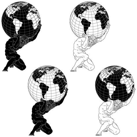 Greek God Atlas Drawing One For All