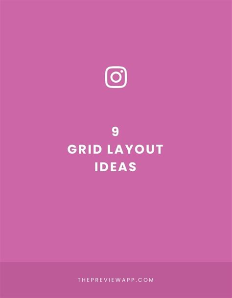 Best Grid For Instagram Vsepersonal