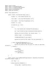 Question3 Java Import Import Import Import Import Import Java Io File Java Io FileInputStream