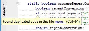 Analyzing Duplicates Help IntelliJ IDEA